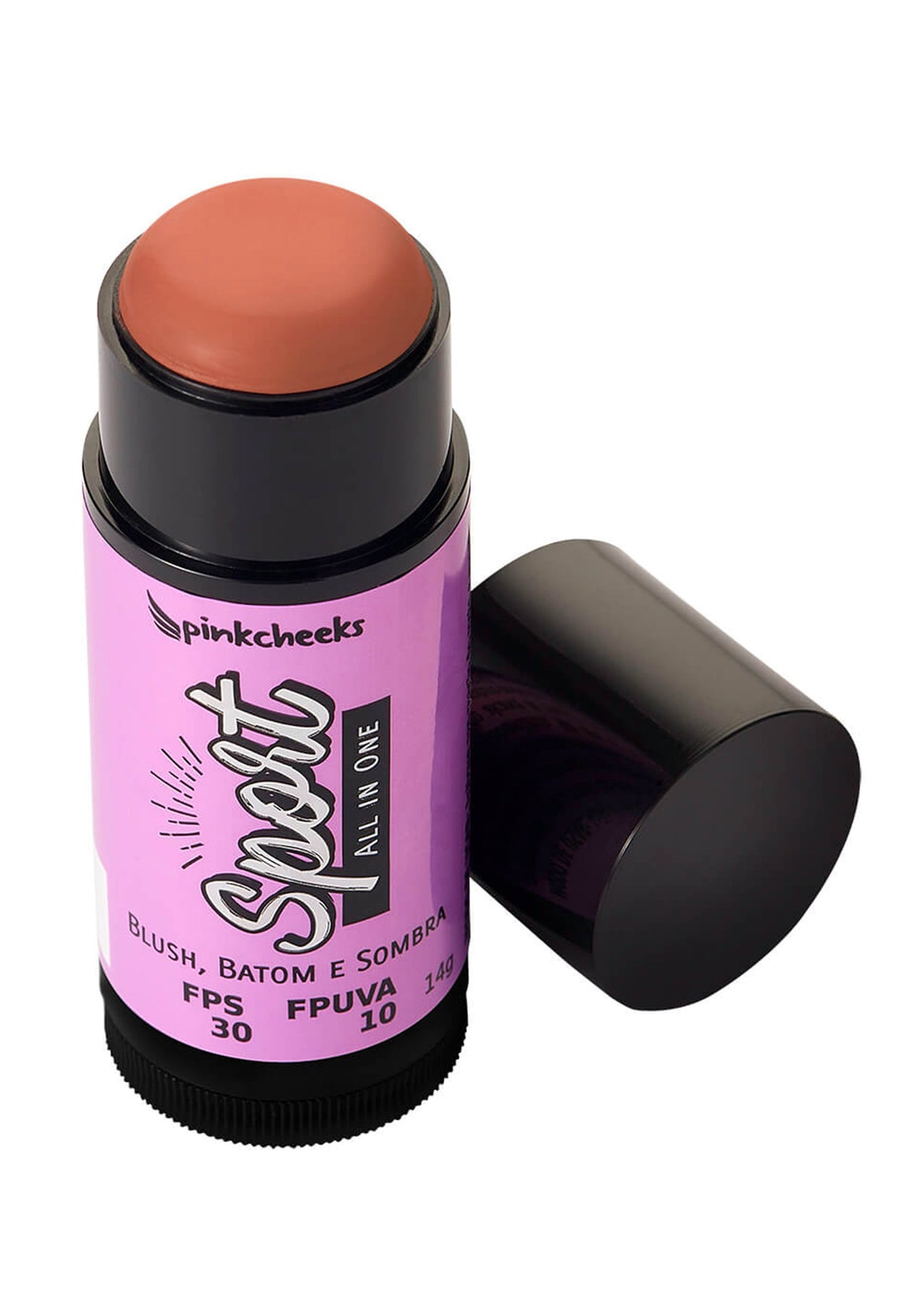 Sport Make Up Blush All in One - Soft Peach FPS30 / FPUVA10 - Pink Che ...